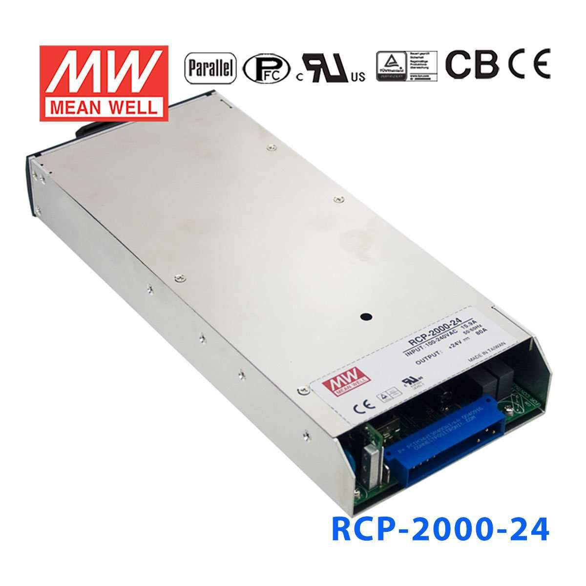Mean Well RCP-2000-24 Power Supply 2000W 24V 80A | RCP Series | Enclosed Type – Wellforces Ltd.