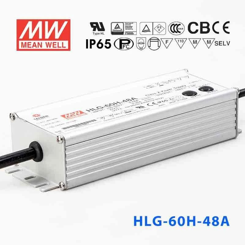 Mean Well HLG-60H-48A Power Supply - 60W 48V Adjustable | HLG Series – Wellforces Ltd.