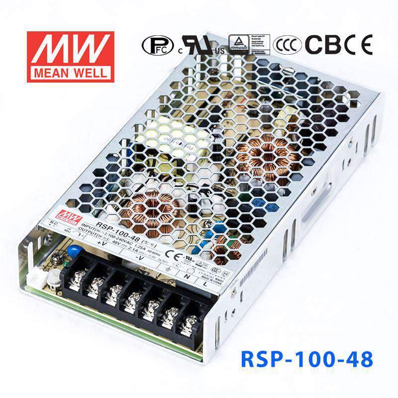 Mean Well RSP-100-48 Power Supply 100W 48V | New Zealand Distributor & Best Prices – Wellforces Ltd.