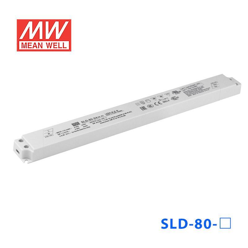 Mean Well SLD-80-24 Linear LED Driver 80W 24V 3300mA - Slim | Auckland Distributor – Wellforces Ltd.