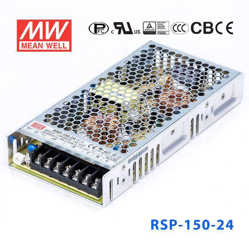 Mean Well RSP-150-24 Power Supply 150W 24V | Mean Well Enclosed Type – Wellforces Ltd.
