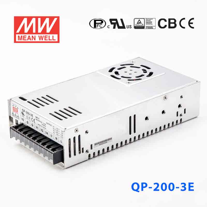 Mean Well QP-200-3A Power Supply 200W 5V 3.3V 12V -5V | Auckland Distributor – Wellforces Ltd.