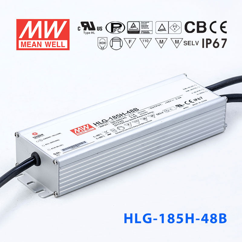 HLG Series HLG-185H-48AB Constant Voltage + Constant Current LED Driver – Wellforces Ltd.