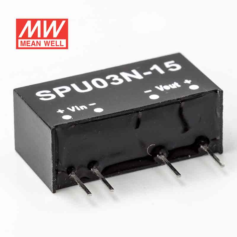 Mean Well SPU03N-15 DC-DC Converter - 3W - 21.6~26.4V in 15V out ...