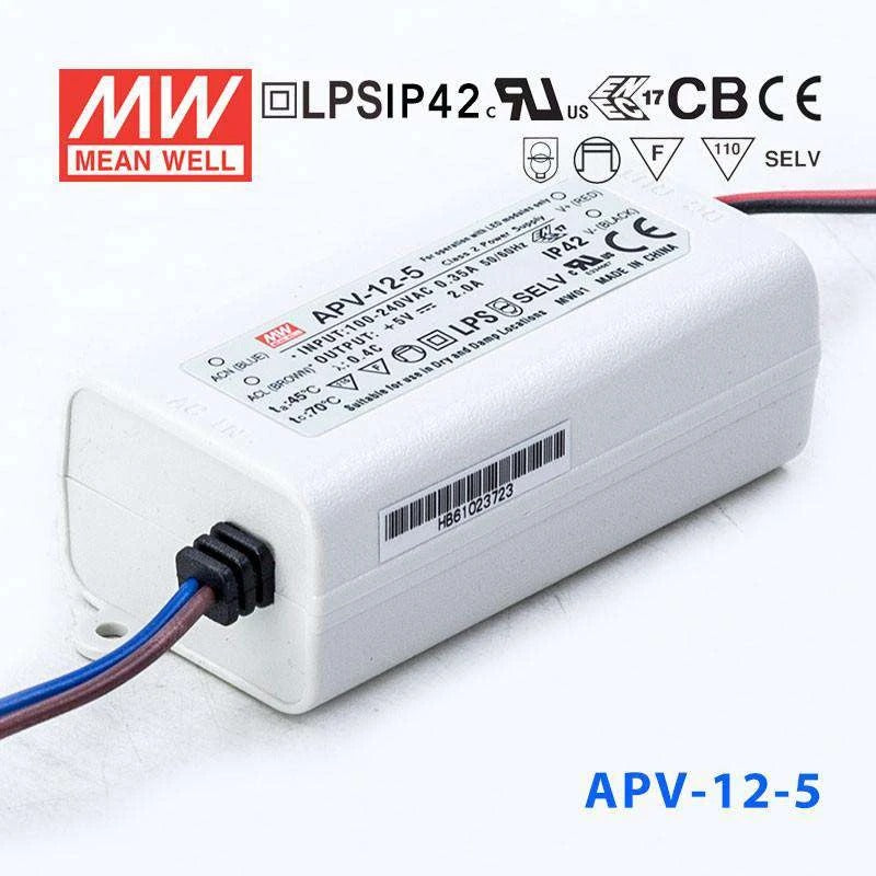 Mean Well APV-12-5 Power Supply | Constant Voltage LED Driver ...
