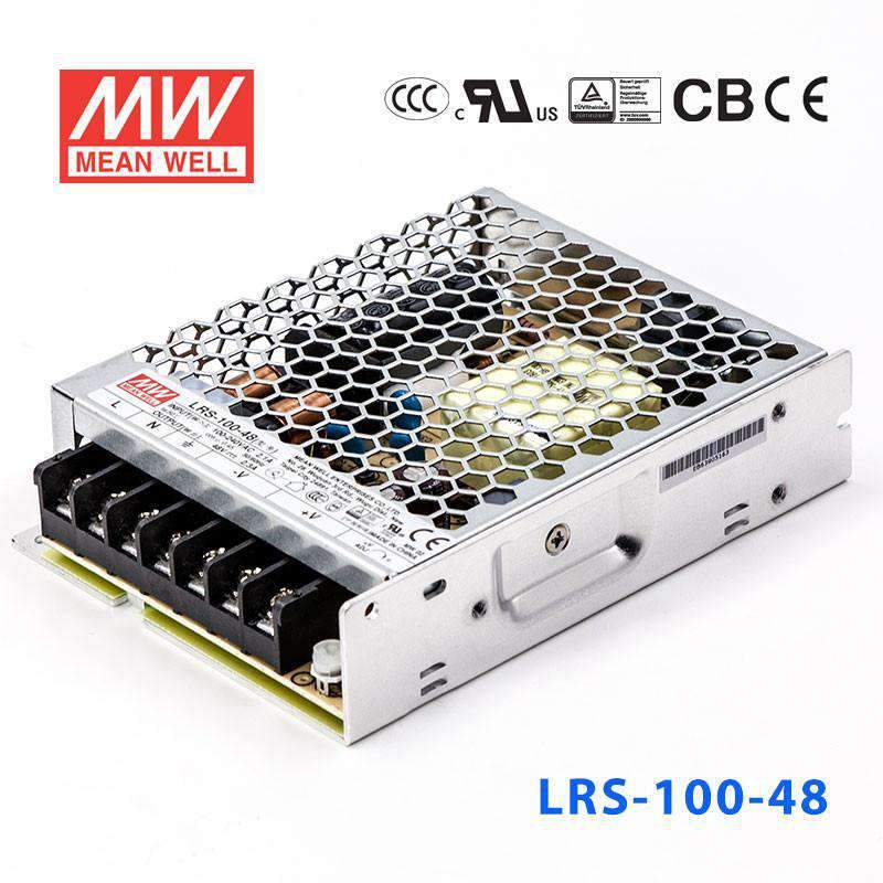 Mean Well LRS-100-48 Power Supply - 100W 48V - New Zealand Distributor ...
