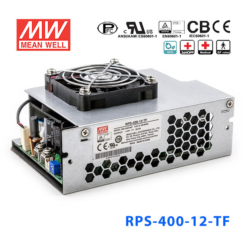 Mean Well RPS-400-12-TF Green Power Supply 12V 20.8A - Open Frame Type ...