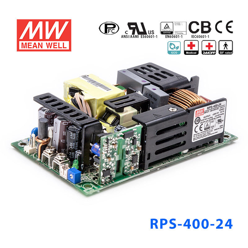 Mean Well RPS-400-24 Green Power Supply 24V 10.5A - Medical Power ...