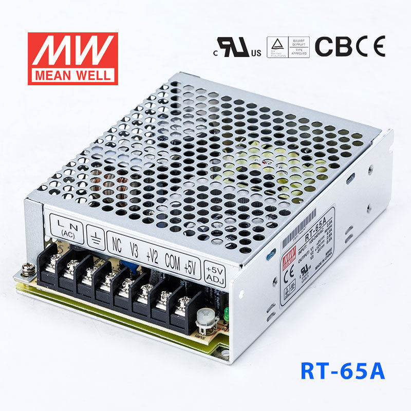 Mean Well RT-65A Power Supply 65W 5V 12V -5V | RT Series – Wellforces Ltd.