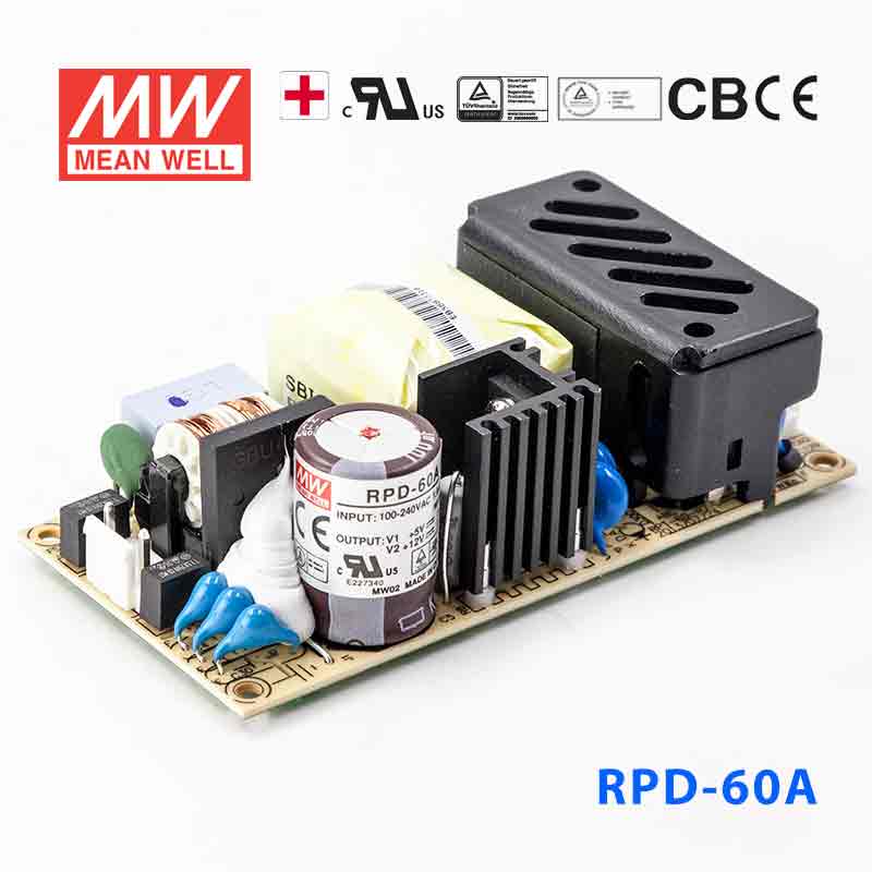 Mean Well RPD-65C Power Supply 65W 5V 12V - RPD Series - Auckland ...