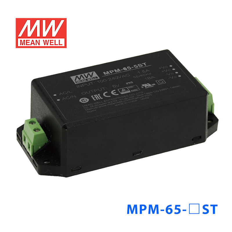 Mean Well MPM-65-24ST Open Frame Power Supply 65W 24V – Wellforces Ltd.