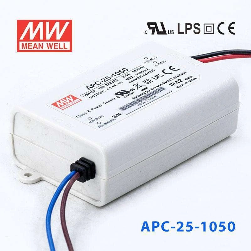 Mean Well APC-25-1050 Power Supply | 25W 1050mA LED Driver | Auckland ...