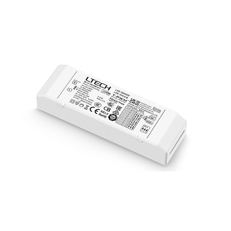 Ltech SE-12-100-400-G1T LED Driver - Constant Current, 12W, 100mA ...