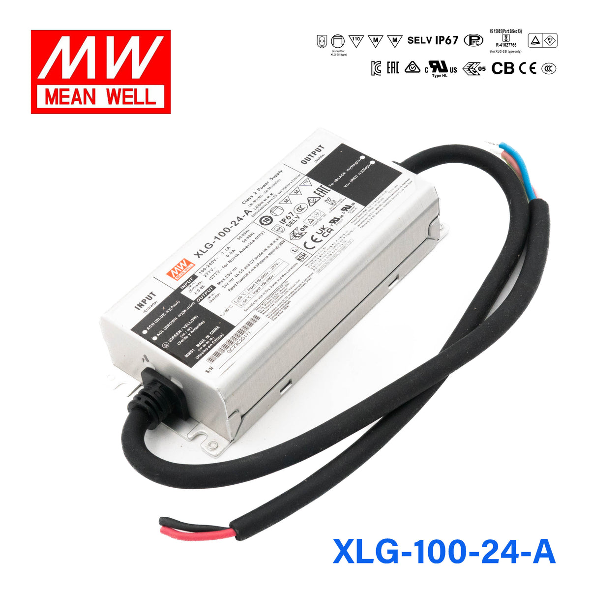 Mean Well XLG Series XLG-100-24-A Constant Voltage + Constant Current ...