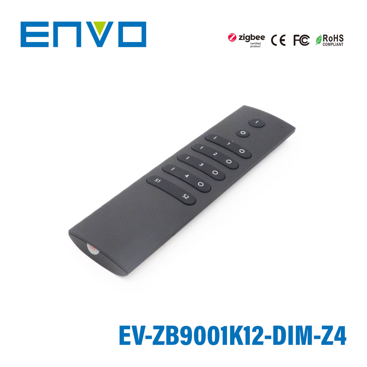 ENVO ZigBee Remote EV-ZB9001K12-DIM-Z4 - 4 Zones Controller ...