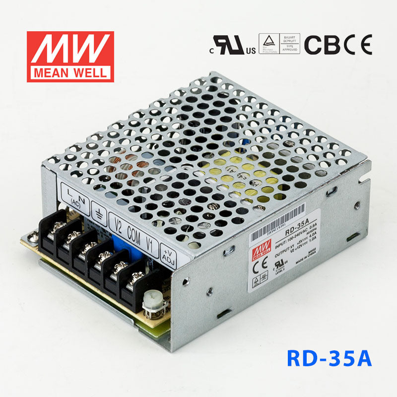 Mean Well RD-35A Power Supply 35W 5V 12V - New Zealand Distributor ...