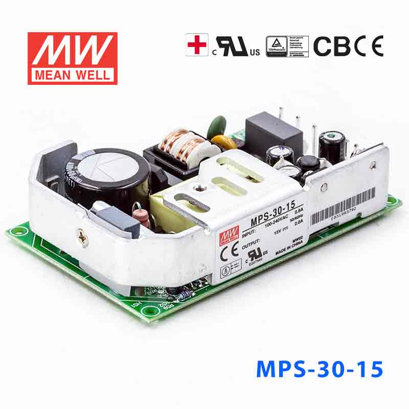 Mean Well MPS-30-15 Power Supply 30W 15V | Auckland Distributor - New ...