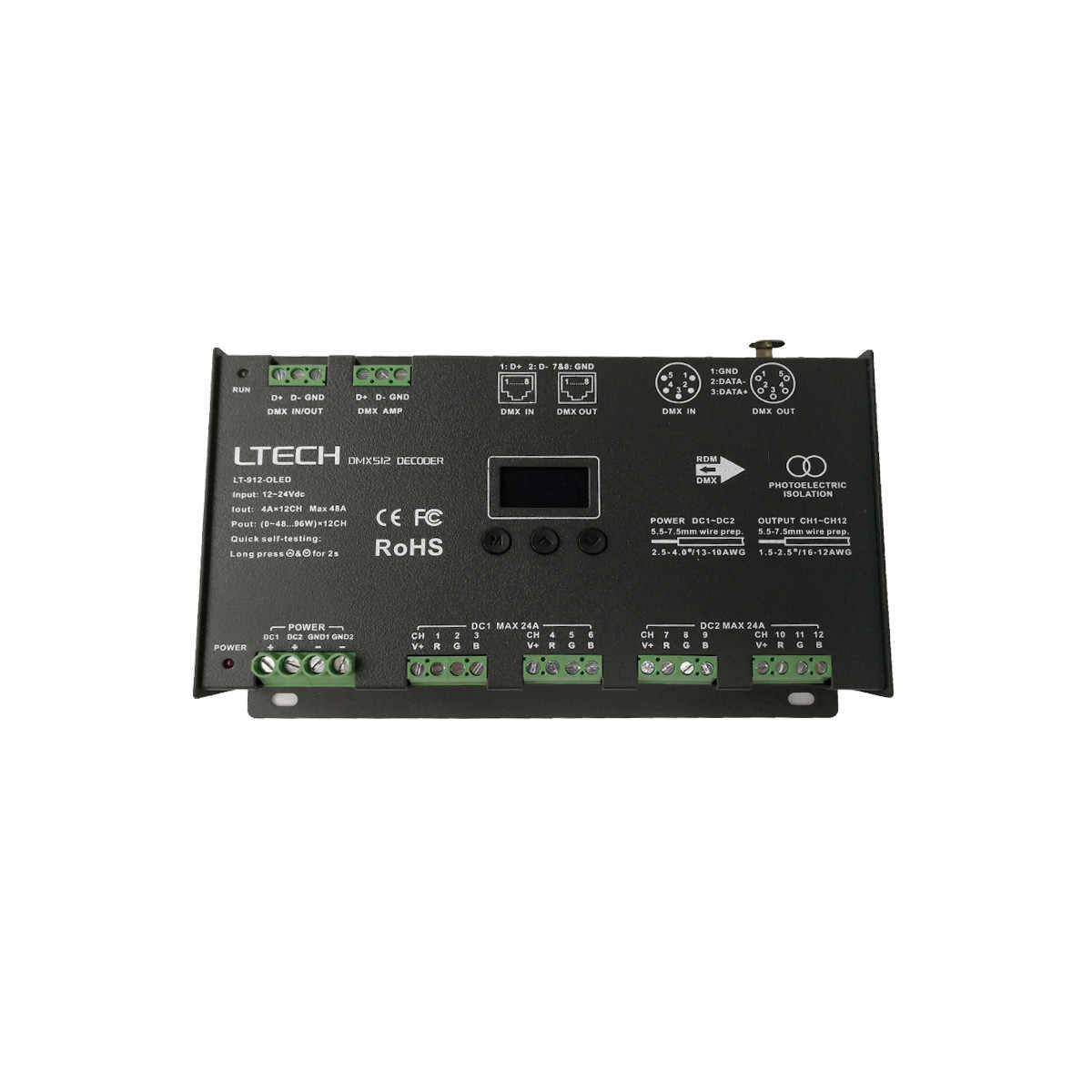 Ltech DMX Series LT-912-OLED LED Controller – Wellforces Ltd.